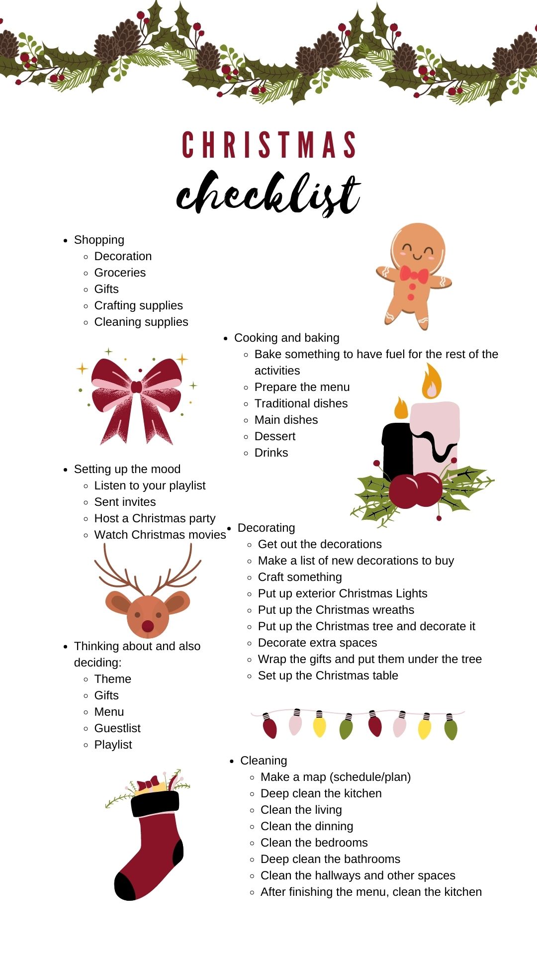 Christmas checklist – Dreamer