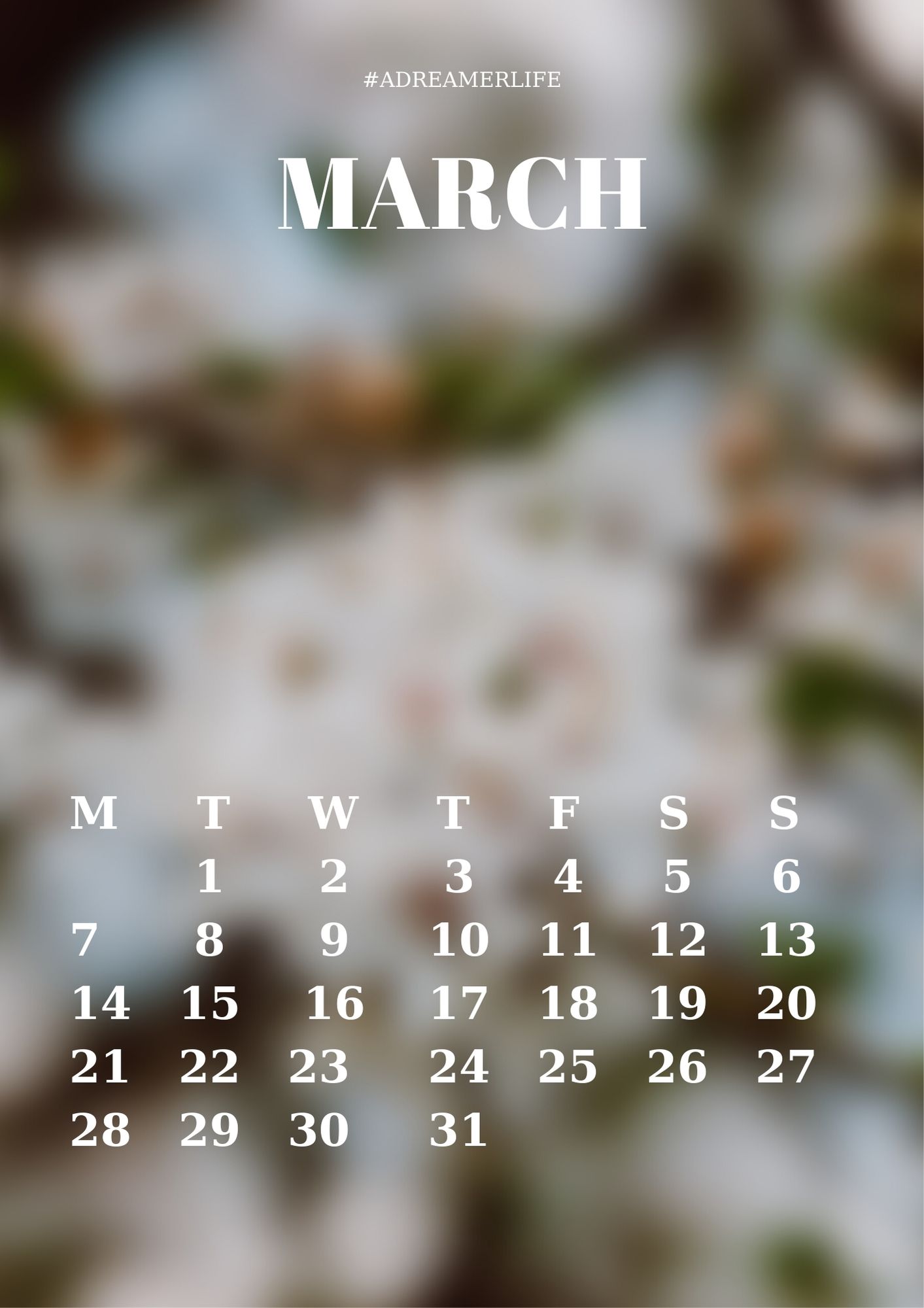 March planner – Dreamer